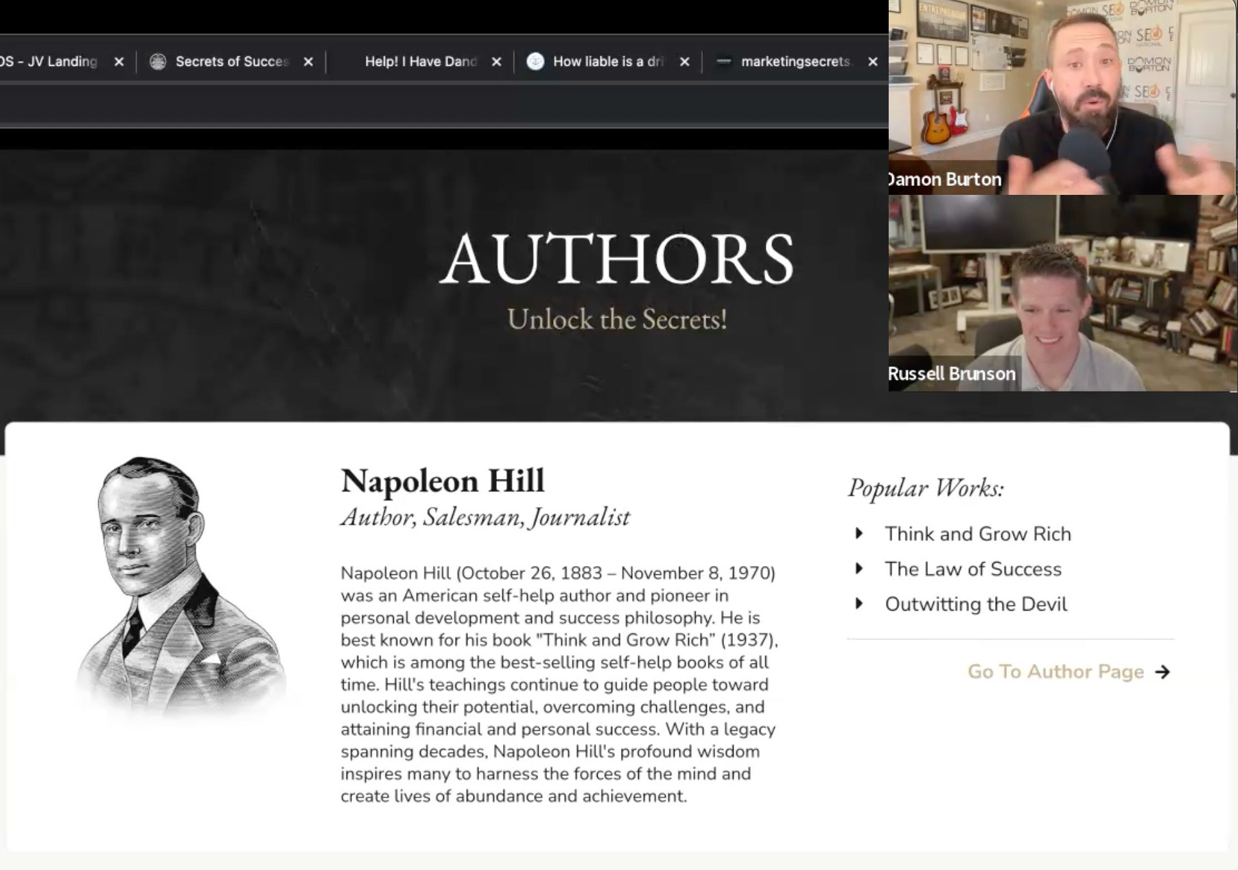 Secrets of Success by Russell Brunson